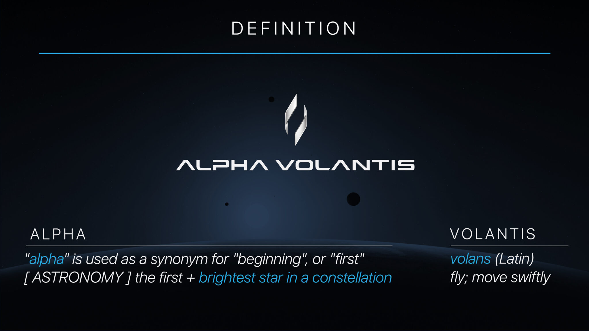 Brand - ALPHA VOLANTIS